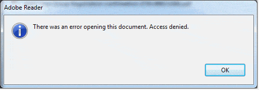 Fix Error Access Denied While Accessing PDF On Post installation Of 