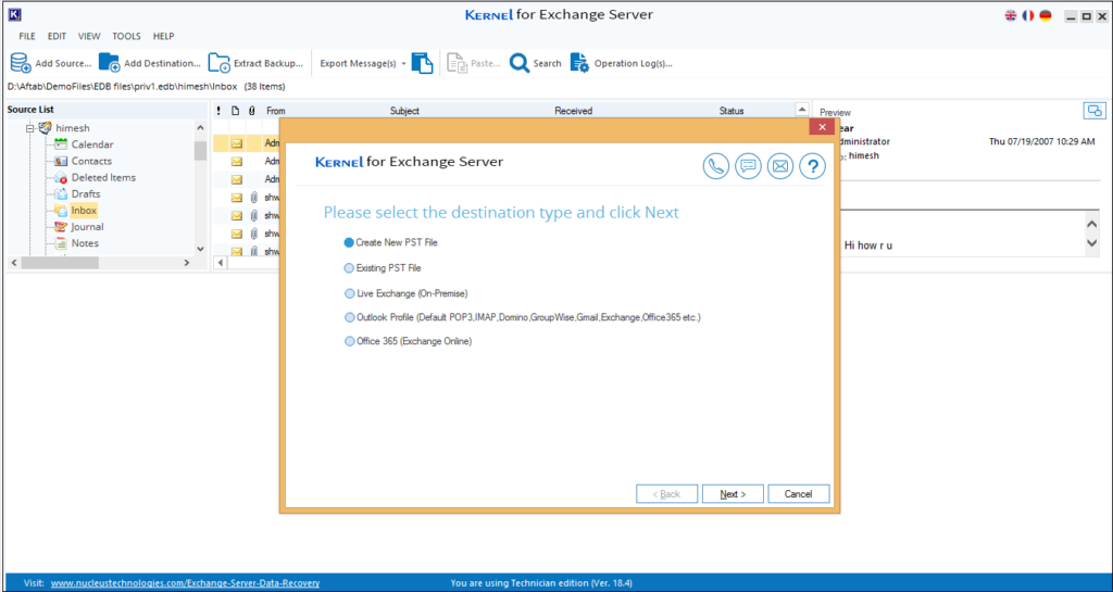 Soft & Hard Recovery Method for Exchange Server