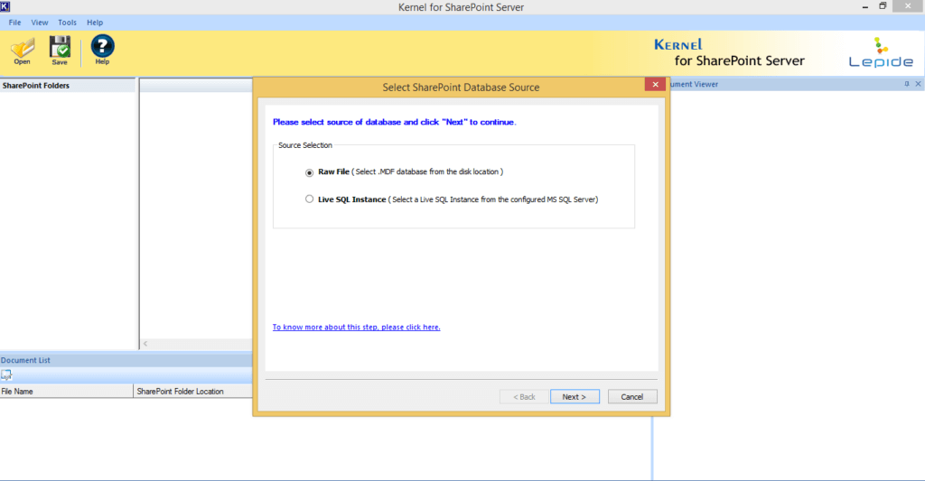 How to Recover Data from SharePoint Database Files?