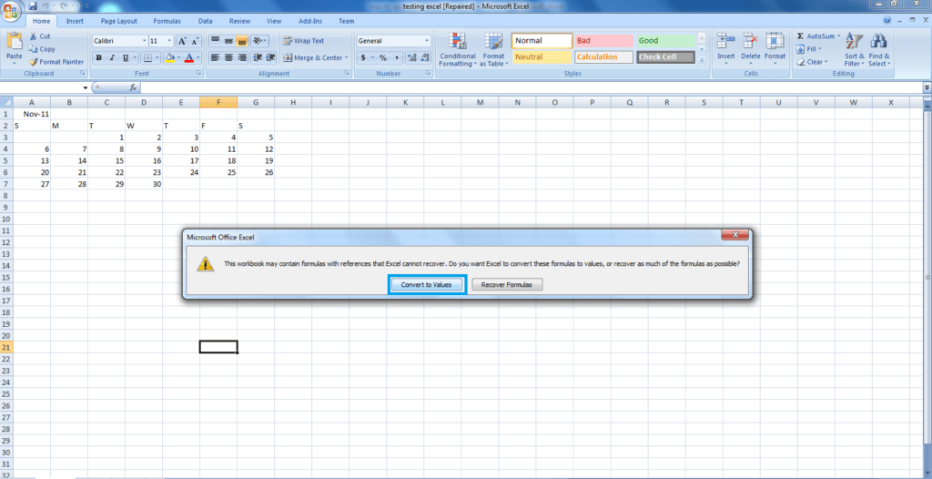 What to do when ‘Excel file is not in a recognizable format’?