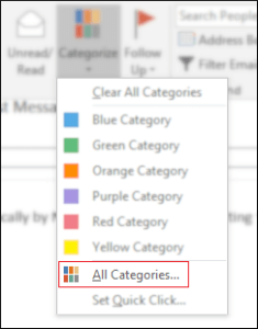 How to categorize emails in outlook 2016 - tennesseelop