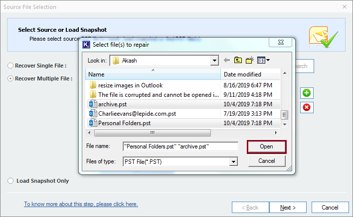 Fix The ‘cannot Read From The Source File Or Disk Error In Outlook