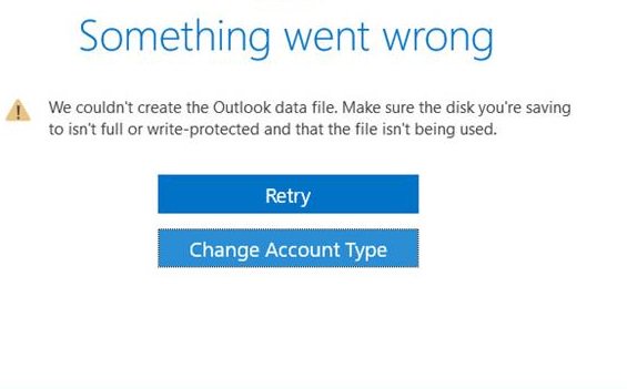 Tips to Fix “We Couldn’t Create the Outlook Data File” Error Tips to Fix “We Couldn’t Create the Outlook Data File” Error