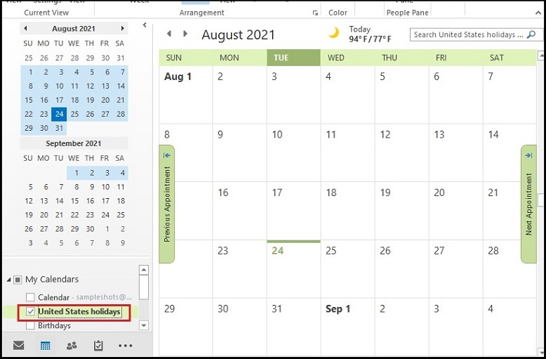How To Remove Calendar From Outlook Desktop Profile 